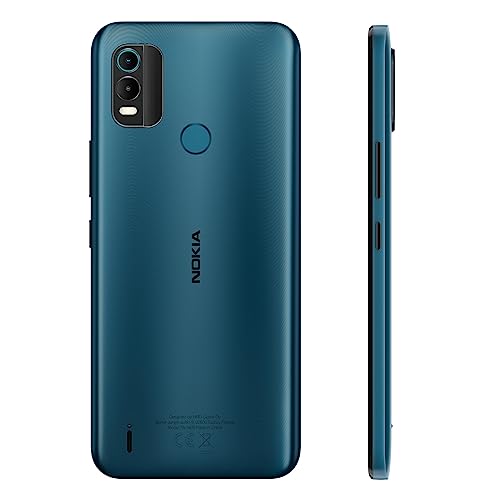 Nokia C21 Plus | Android 11 (Go Edition) | Unlocked Smartphone | 2-Day Battery | Dual SIM | 2/64GB | 6.52-Inch Screen | Cyan
