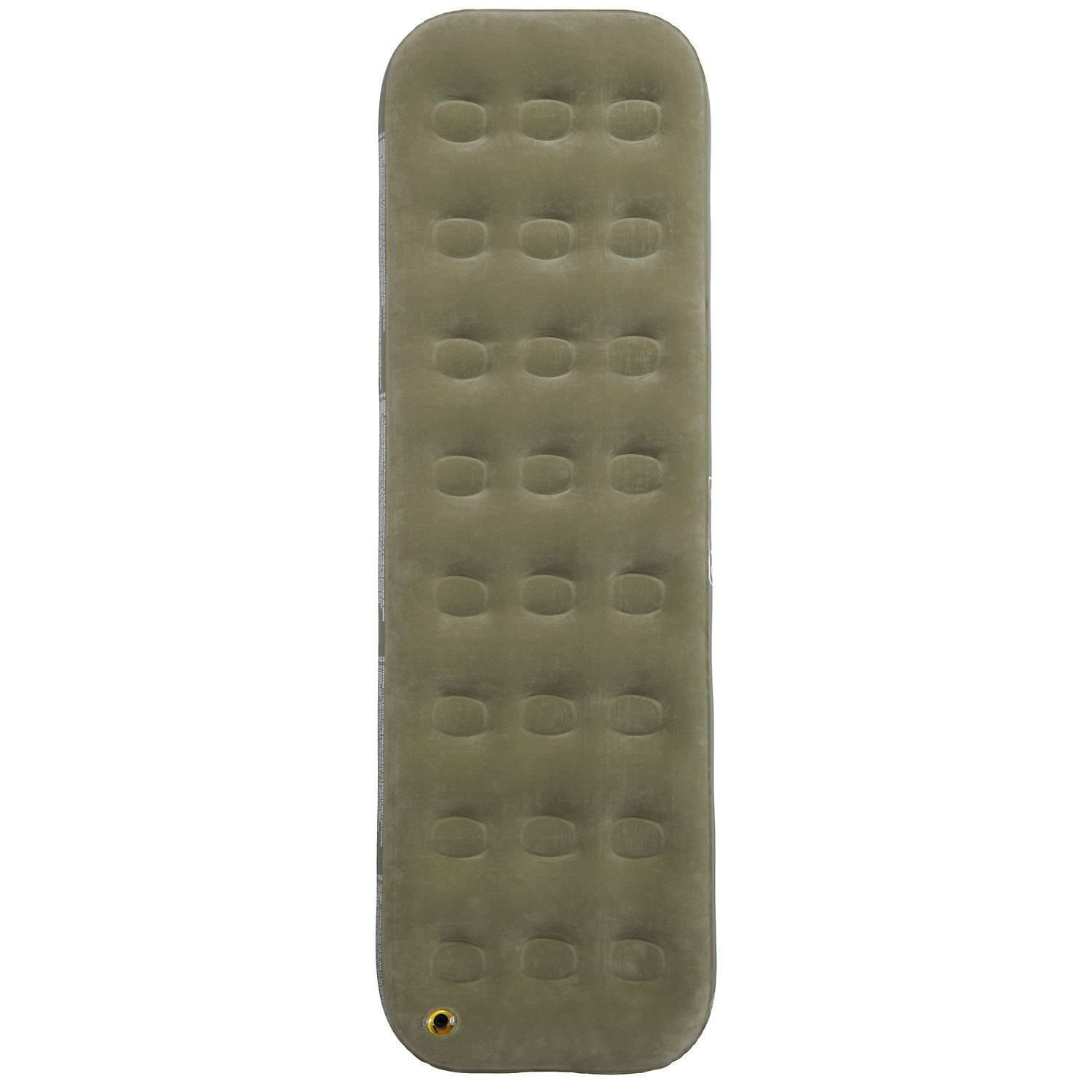 Coleman Comfort Single Compact Flocked Surface Inflatable Camp Air Bed - Green, 189 x 65 x 17 cm