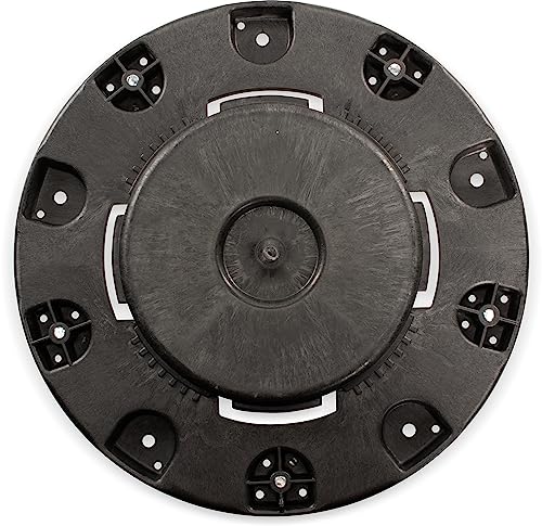 SPARTA Bronco Trash Can Dolly, For 20, 32, 44, And 55 Gallon Containers with TwistToLock for Restaurants & Kitchen, 17.88 X 17.88 Inches, Black (Pack of 2)