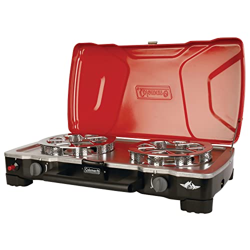 Coleman Hyperflame Fyresergeant 2 Burner 3-IN-1 Propane Stove , Red