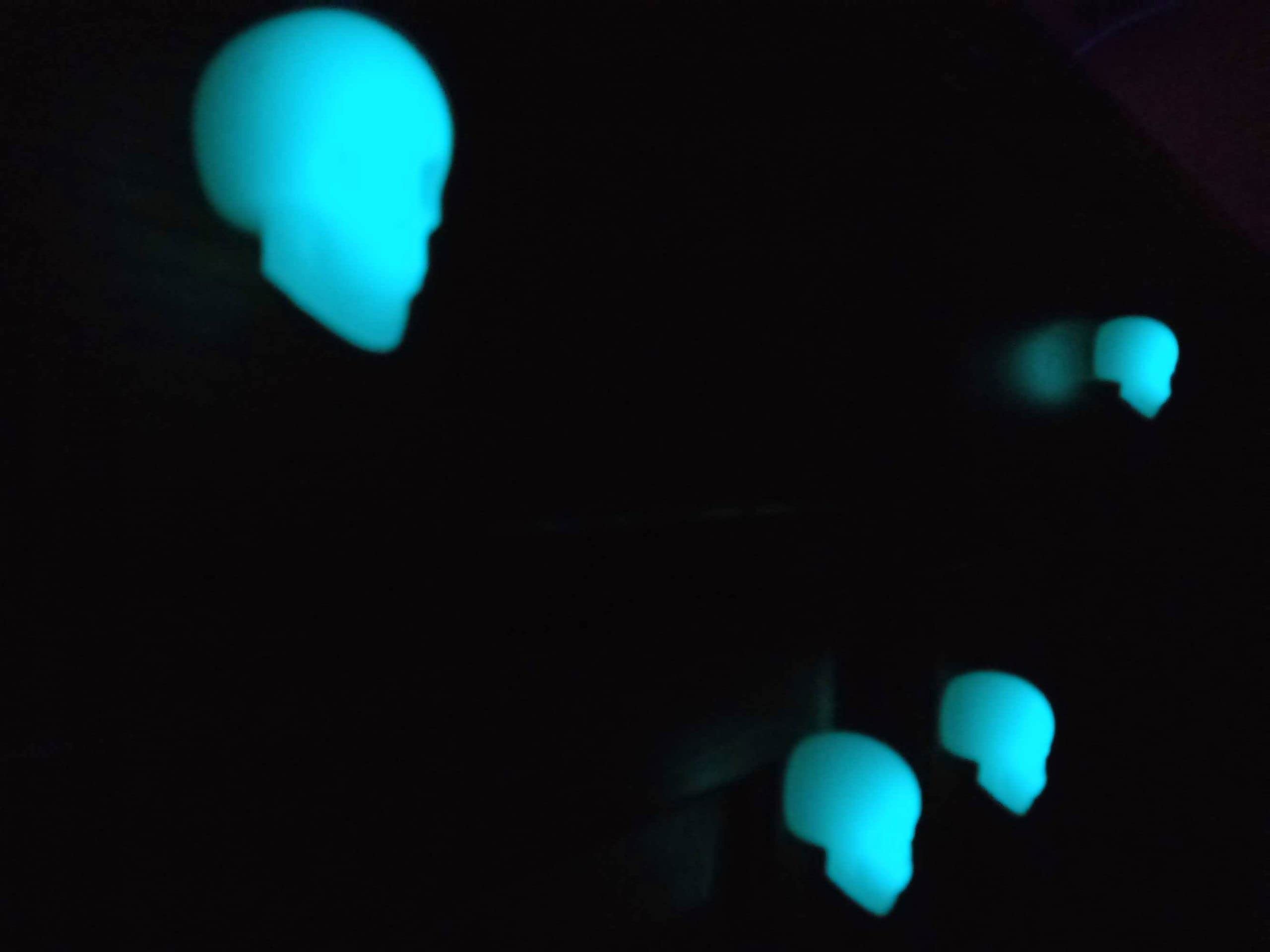 Glow in the Dark Skull Door Knobs Drawer Knobs (Set of 2)