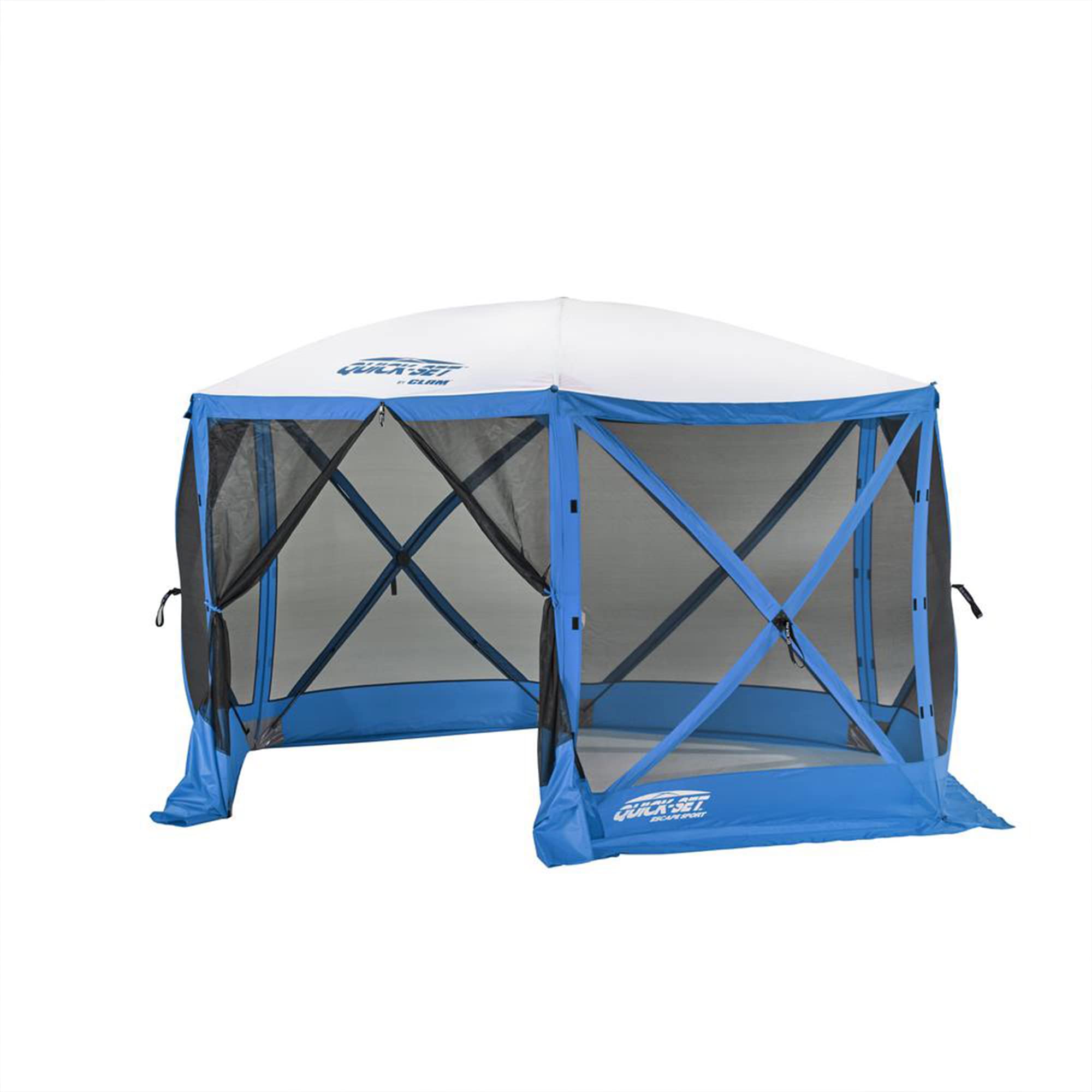 Clam Quick Set Escape Sport Tailgating Shelter Tent + Wind & Sun Panels (6 Pack)