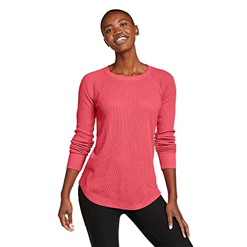 Eddie Bauer Women's Myriad Thermal Long-Sleeve Crew, Bayberry, Medium