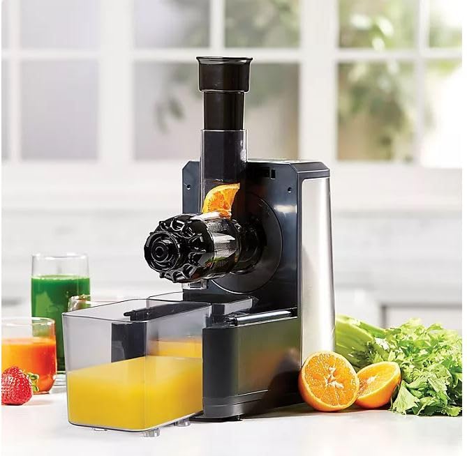 Emeril Lagasse Pasta & Beyond Electric Pasta and Noodle Maker Machine, 8 Pasta Shapes with Slow Juicer Attachment, Black