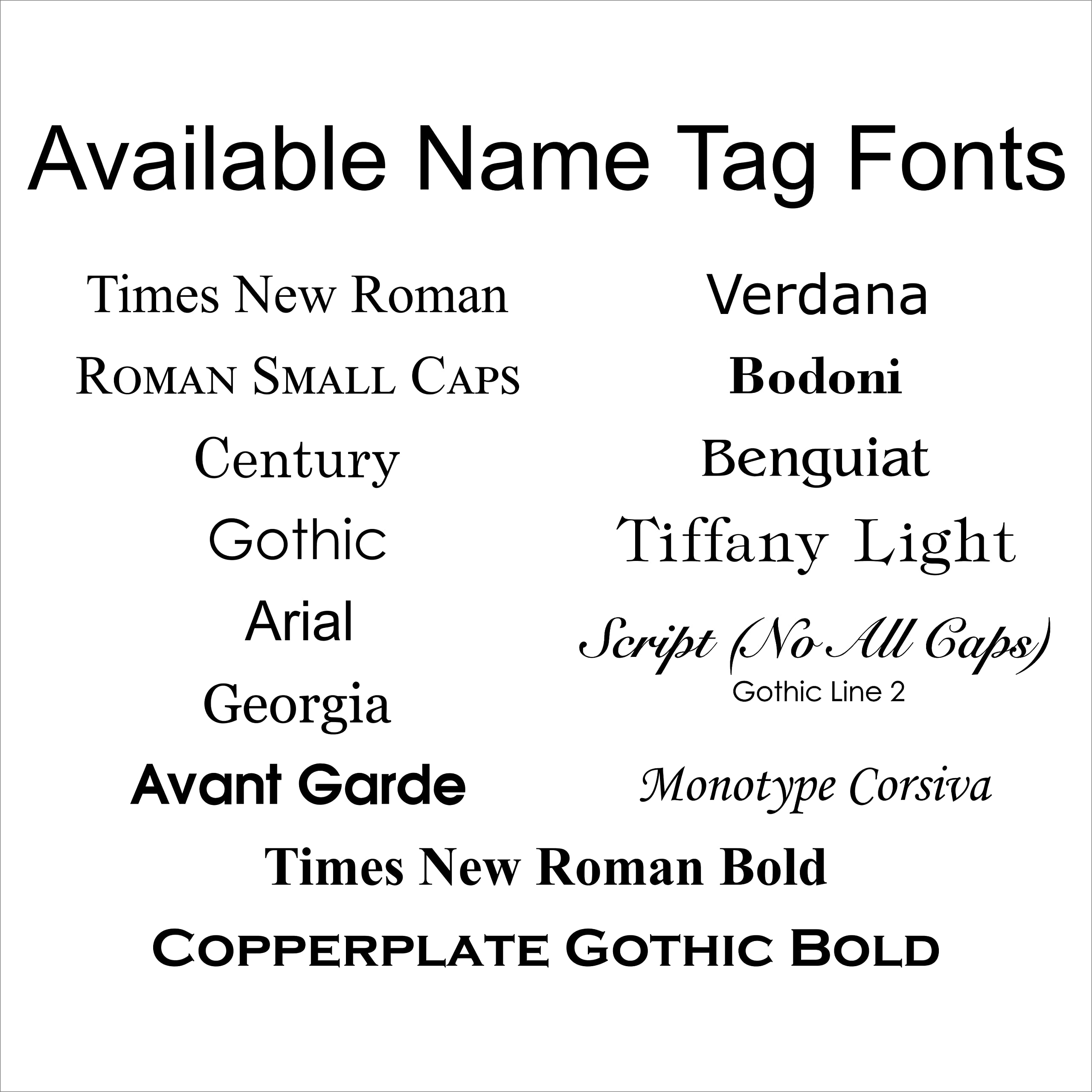 Custom Personalized Engraved Name Tag/Badge for Business, with Magnet or Pin, 1.5"x3" - 1 Tag