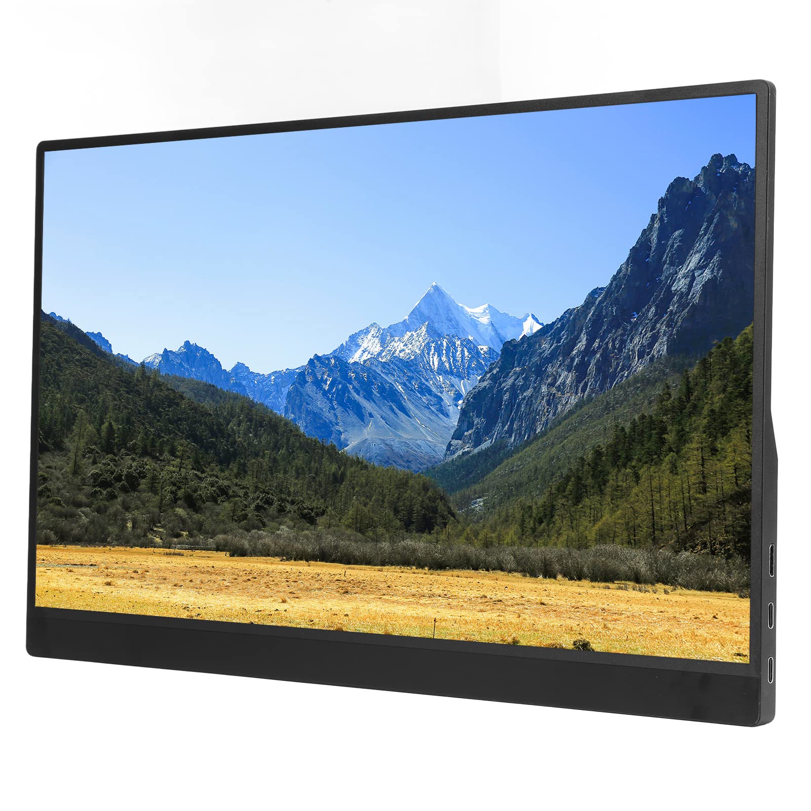 GLOGLOW IPS Touch Screen Monitor, Support Same Screen Display Practical 100-240V 1080P Lapotp Monitor for Notebook Computer (US Plug)
