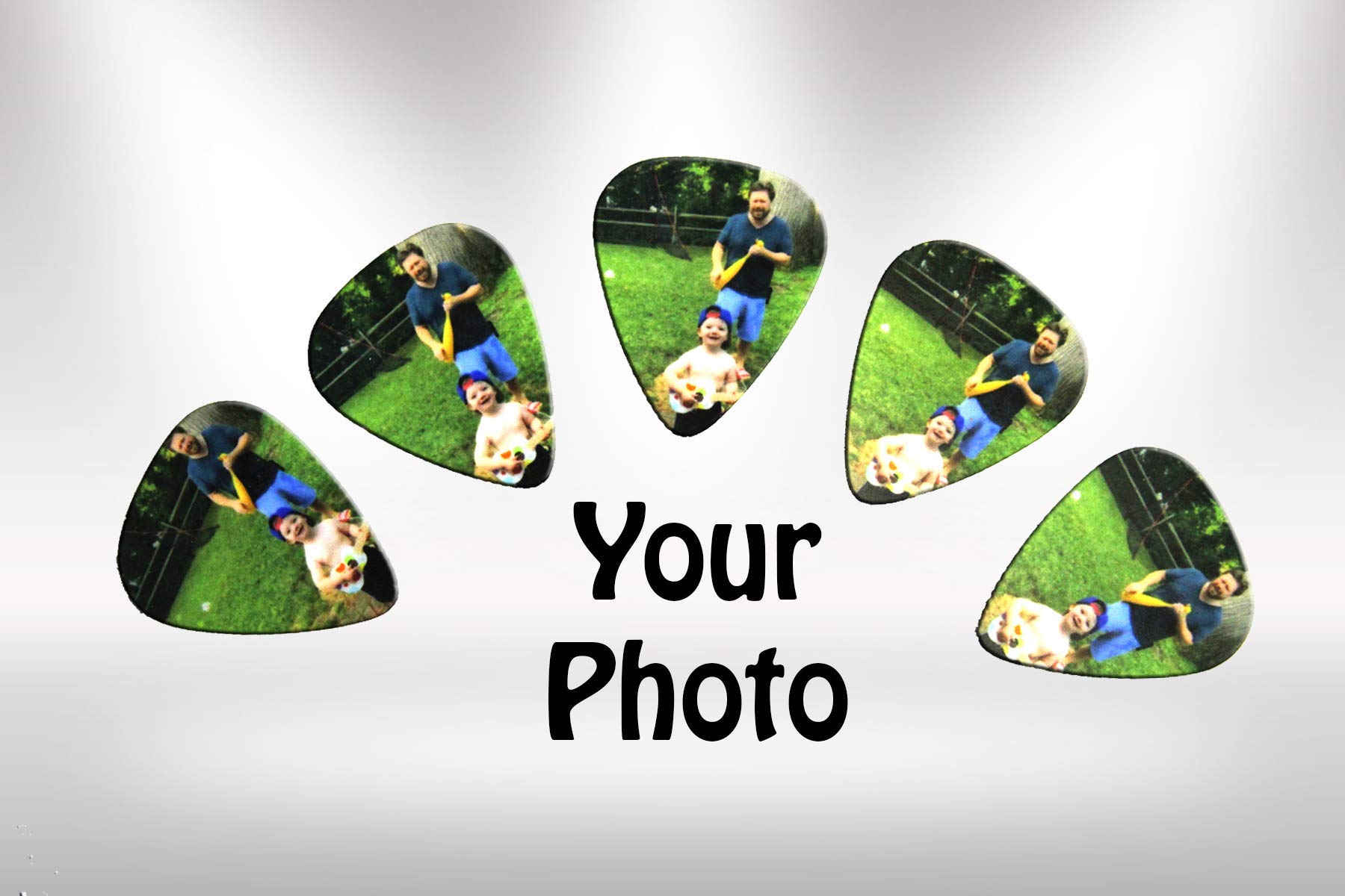 Customized Guitar Picks,12-pack Personalized Bass Plectrums Add Your Own Text Name Message Instrument Accessories