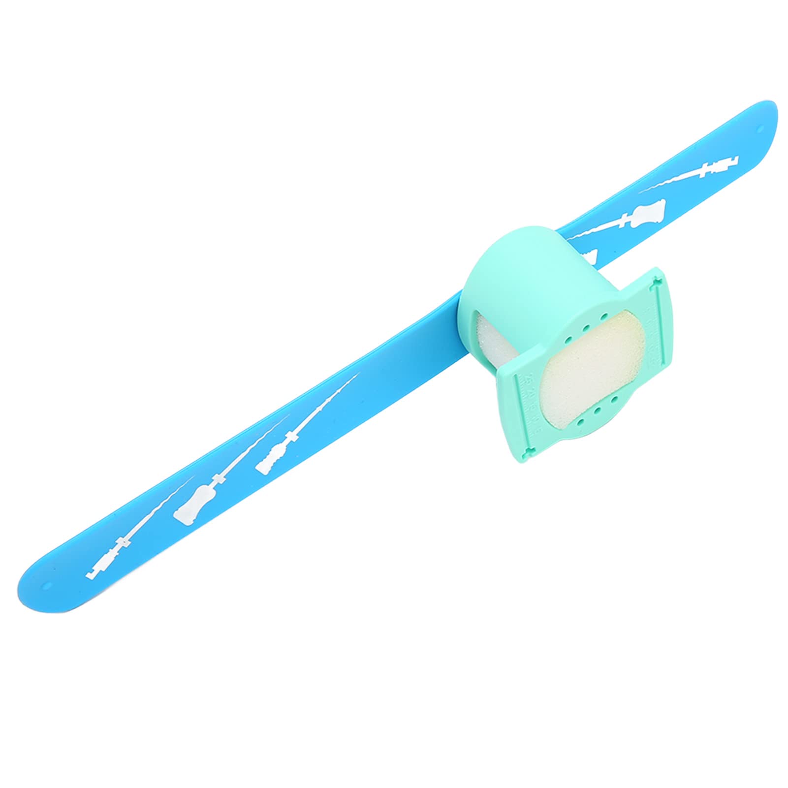Endo Measuring Block, Dental Measuring Ruler Heat Resistant Easy Cleaning Clear Scale Handheld Robust with 2PCS Spare Sponge for Hospital (Green)