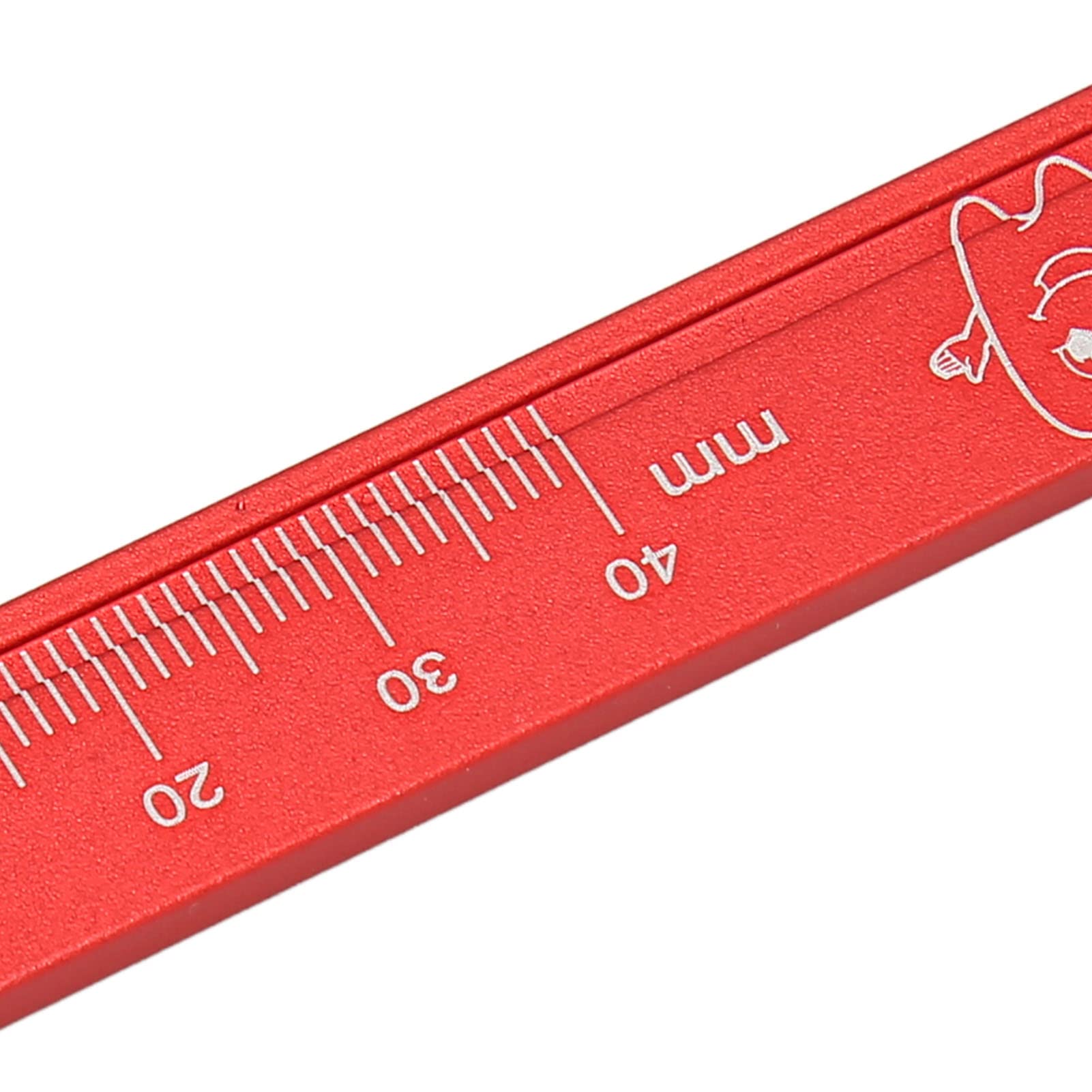 Endodontic Span Ruler, Lightweight Red Clear Scales Dental Measure Ruler Precise High Temp Resistant for Dentists