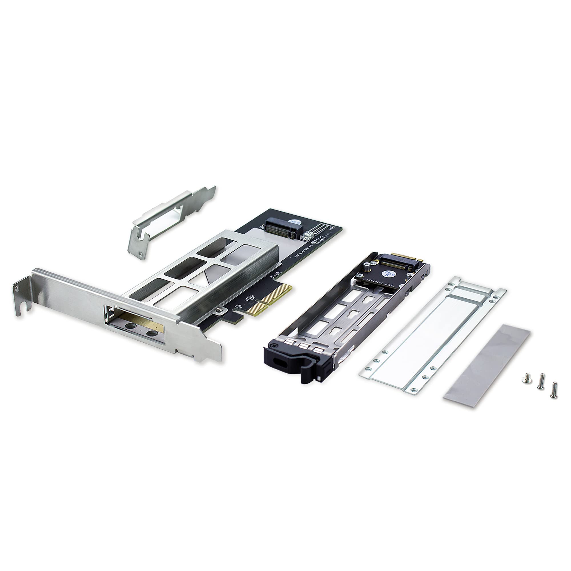 FANTEC NVMePCIe TR-1, PCIe 3.0-4.0 x4 NVNe SSD Internal PC Mounting Frame Adapter Card, 2515