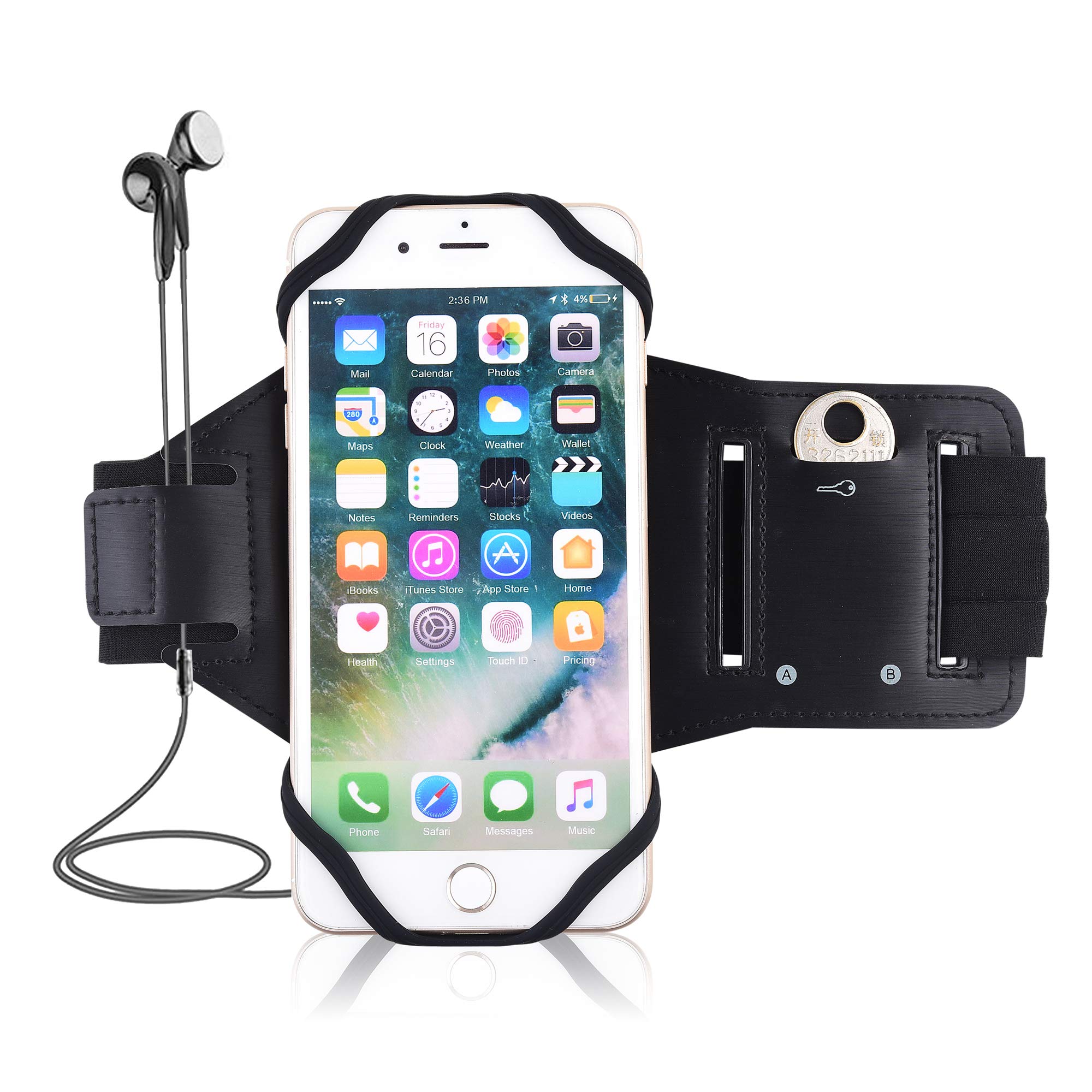 Chuangxinfull Sport Universal Running Armband (iPhone X/8/7/6/11 Pro Max/XS/XR/XS MAX/SE, Samsung Galaxy Note 20 Ultra/Note 10+/Note 9/S20 Ultra/S20 Plus/S10 Plus/s9 Plus and All Smartphone