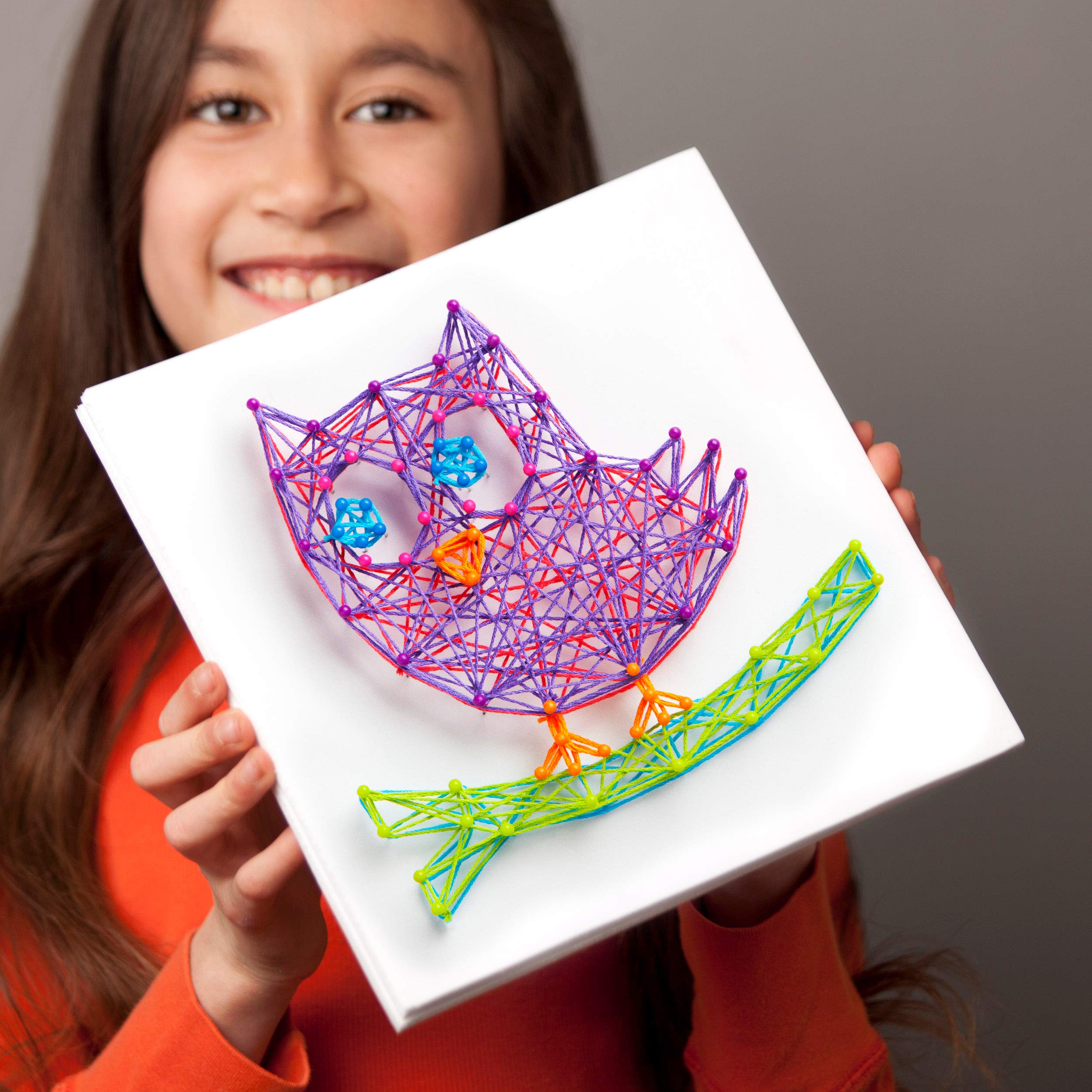 Craft-tastic DIY String Art β Craft Kit for Kids β Everything Included for 3 Fun Arts & Crafts Projects β Owl Series, Large