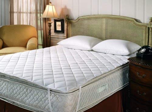 Natural Comfort Super Soft Anchor Band 54 by 80-Inch Mattress Pad, Full, White