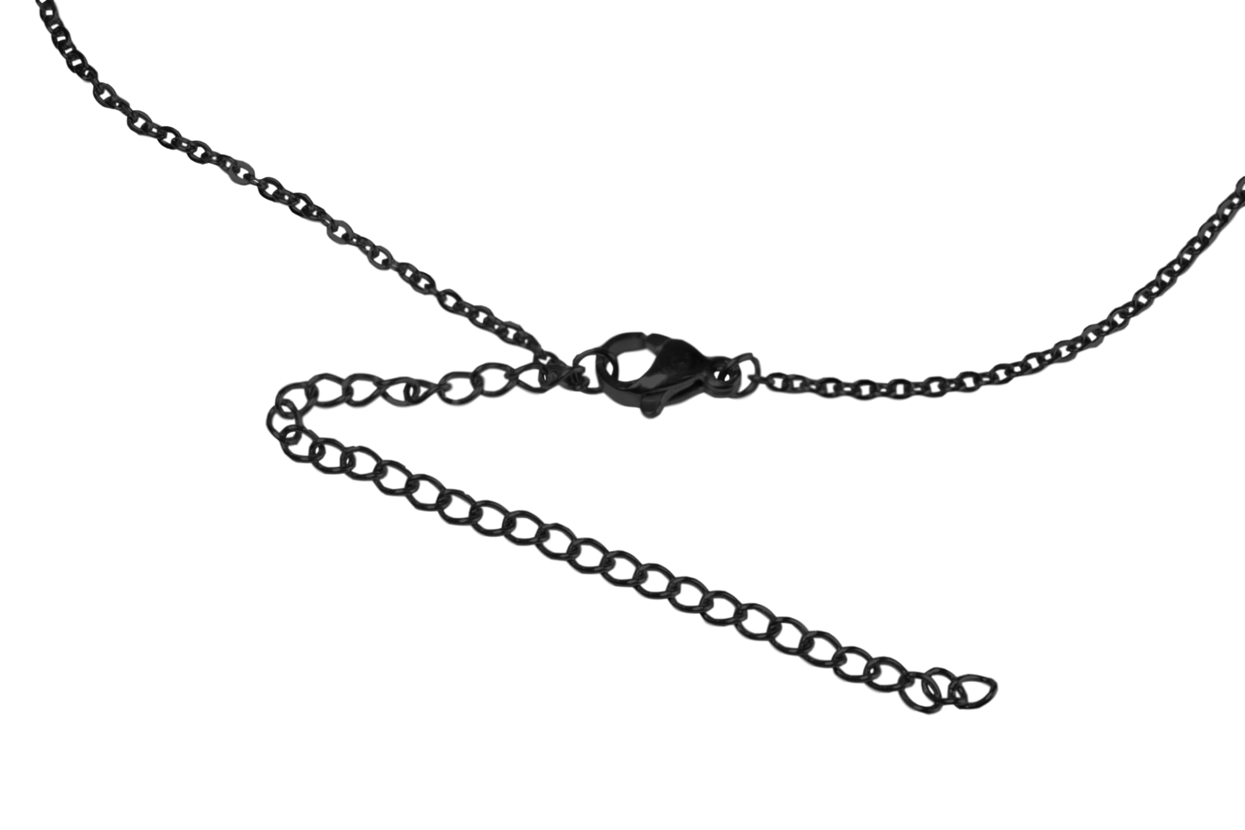 Clayton Jewelry Labs - Estrogen Molecule Stainless Steel Necklace (Black)