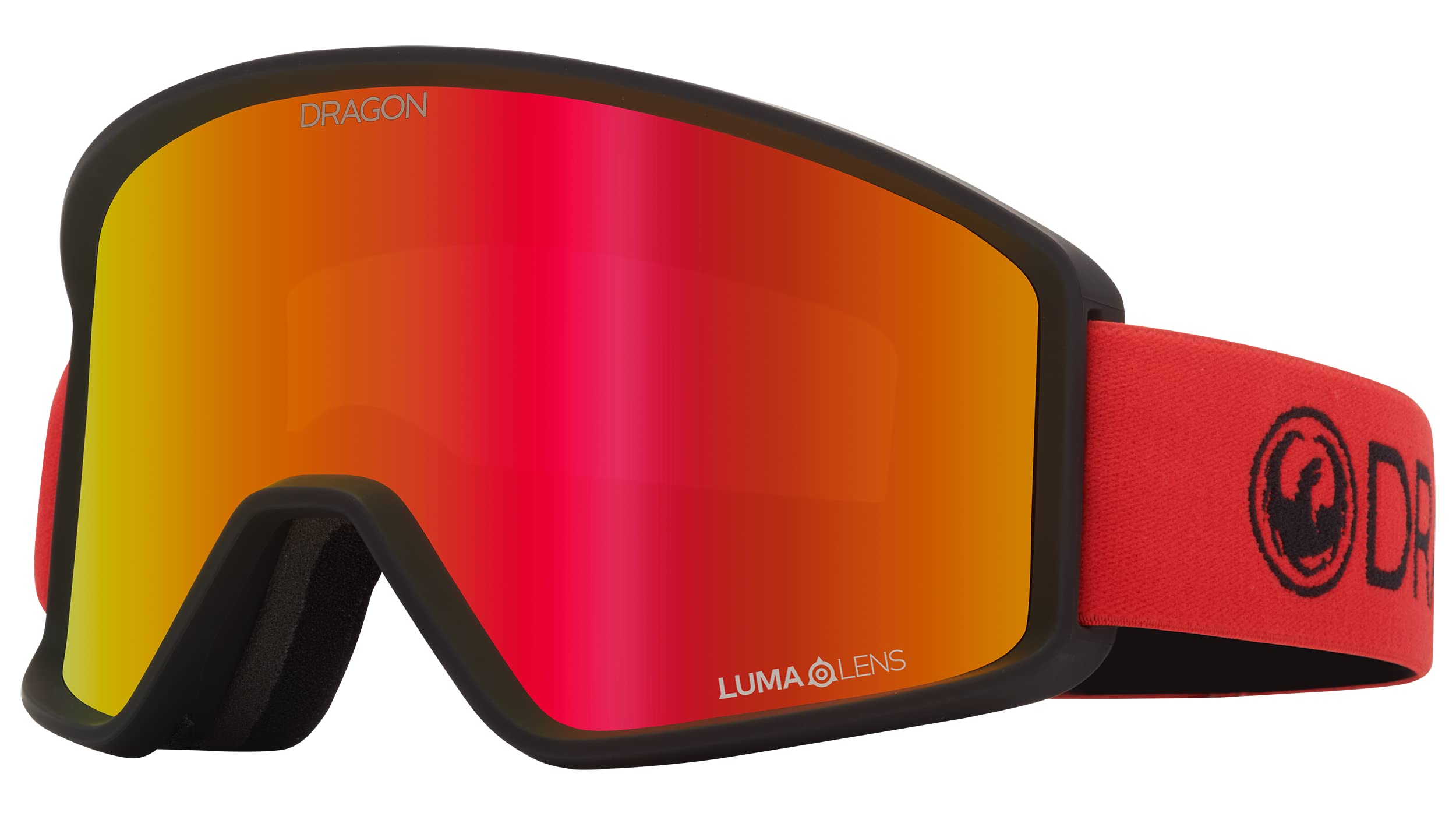 Dragon Unisex DXT OTG Snow Sport Goggle - Saffron Lite Frame | LL Red Ion Lens