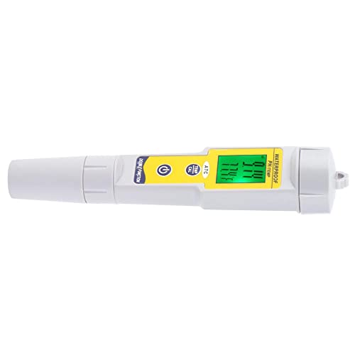 Handheld Water Quality Tester - Digital pH Meter with Temperature Compensation for Portable Water Testing - Multiparameter Analyzer and Monitor