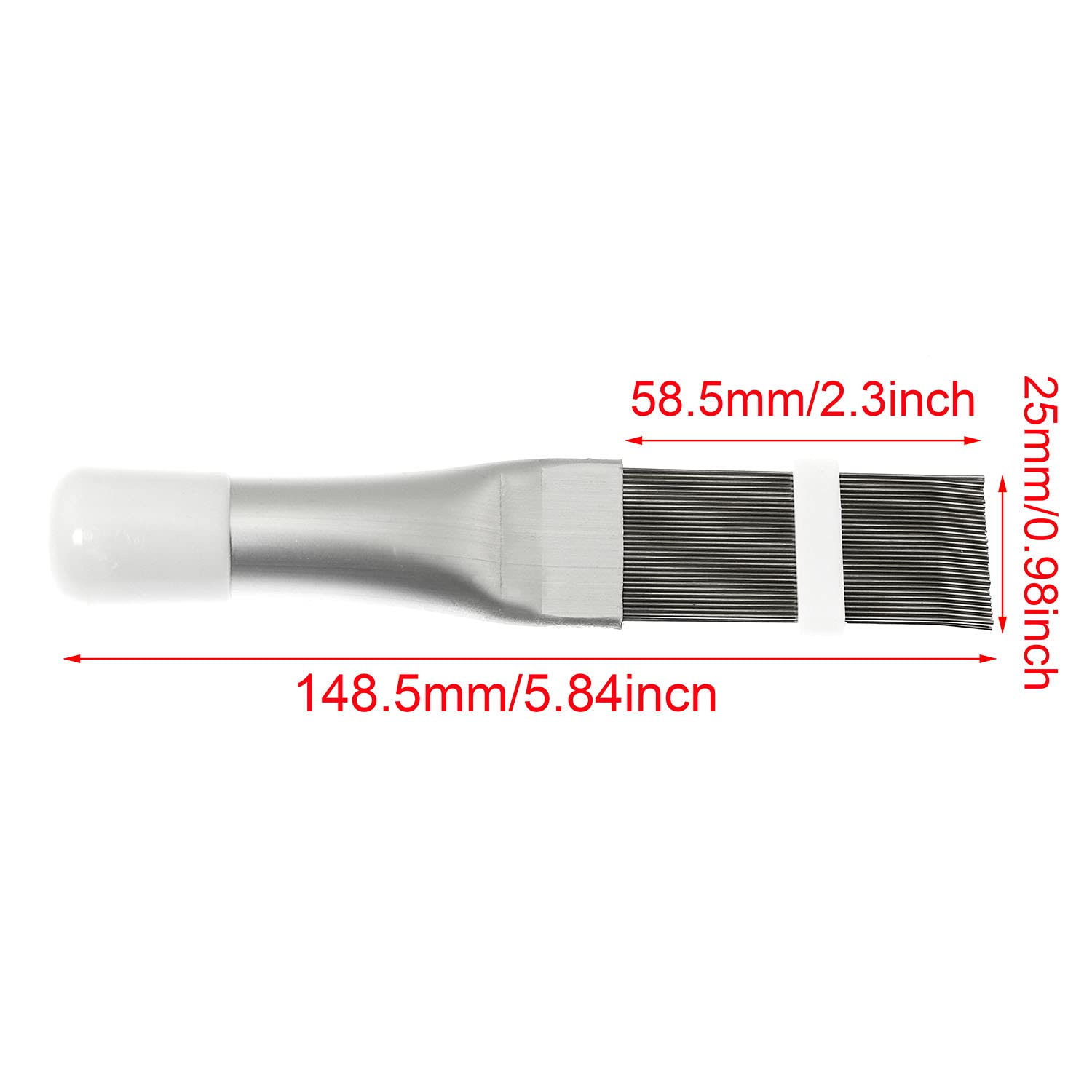ZRM&E Stainless Steel Fin Comb Brush Air Conditioner Fin Repair Tool Universal Folding Brush Cleaning Tool 14x2.5cm