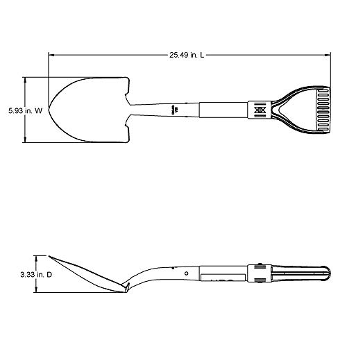 CRAFTSMAN CMXMKIT0120 3-Piece Wood Handle D-Grip Digging Tool Set with Compact Shovel, 4-Tine Fork and Round-Point Shovel