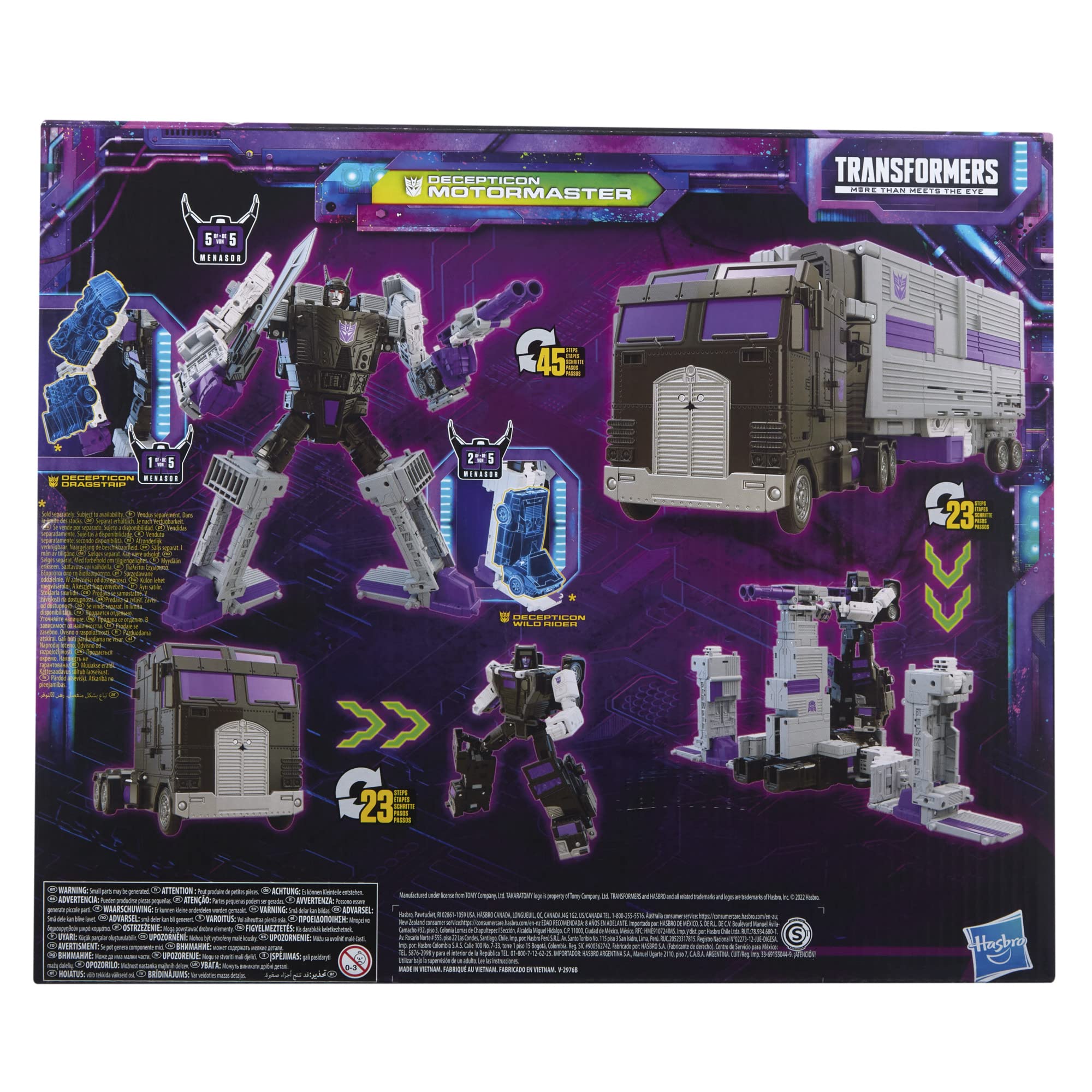 Transformers Toys Generations Legacy Series Commander Decepticon Motormaster Combiner Action Figure - Kids Ages 8 and Up, 13-inch