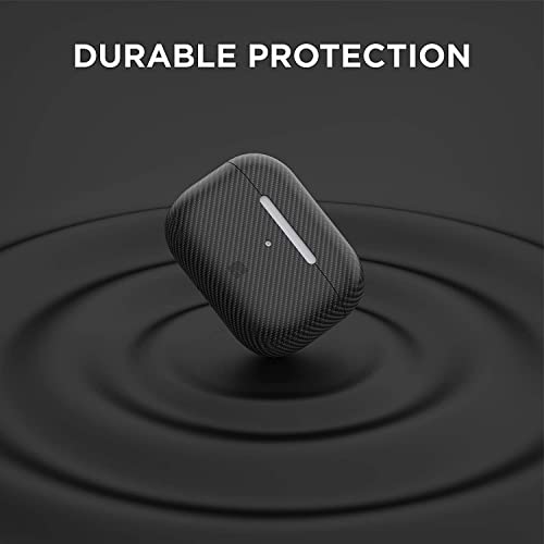 Foam Masters Genuine Carbon Fiber (Matte) Case for AirPods Pro 2nd Gen - Extreme Slim - Ultra Protection