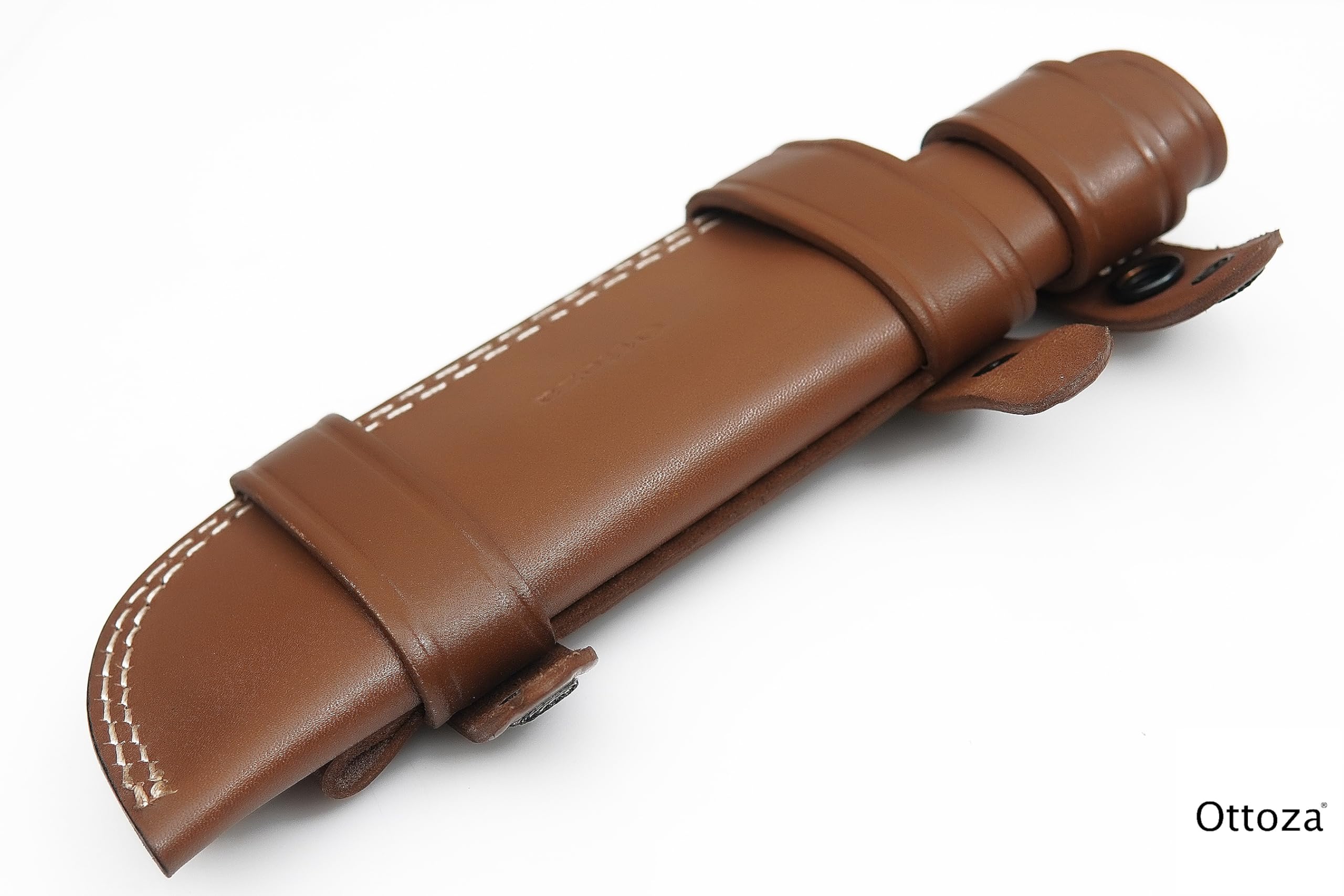 Ottoza TOP GRAIN Leather Knife Sheaths for Fixed Blade Knives, RIGHT HAND Leather Knife Sheath for Belt, Leather Knife Holster Belt Knife Holder, Horizontal Knife Sheath for Belt No:39