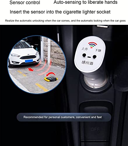 KOAIUS Parking Post, Parking Barrier, for Parking Lot Folding Column Parking Guardrail Parking Space Remote Control Thickened Anti-Collision Ground Lock Parking Space Lock Parking