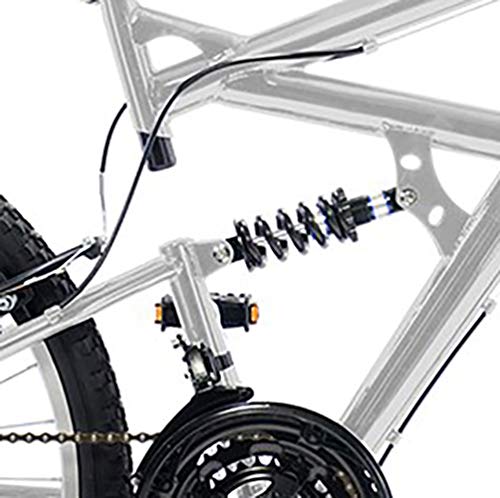 Cycle Force Dual Suspension Mountain Bike, 26 inch wheels, 18 inch frame, Men's Bike, Silver