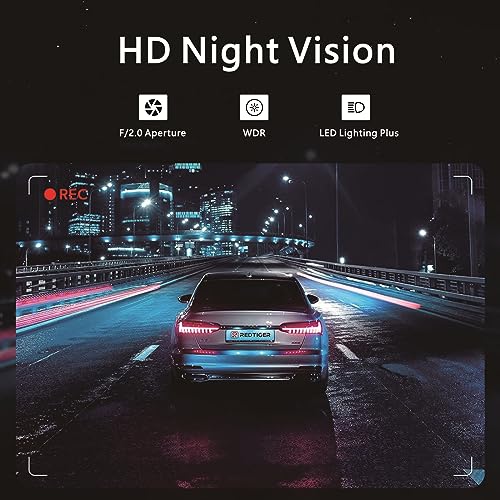 KLUD Front Camera for Car Dash Cam for Trucks 2.4″ Full HD 1080P Car Dash Camera for Cars 170° Wide Angle Loop Recording HD Night Vision WDR Wide Dynamic