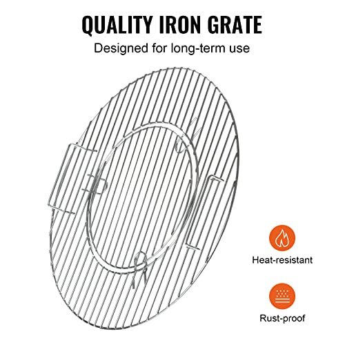 VEVOR 21 inch 22 inch, Round Grates Kettle Charcoal Grill Replacement Parts for Outdoor Cooking, Barbecue Camping, Picnic, Backyard, Silver