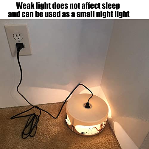 Flea Trap Indoor, Sticky Bed Bug Trap Indoor Pest Control Trapper Insect Killer 2 Glue Discs Light Bulbs