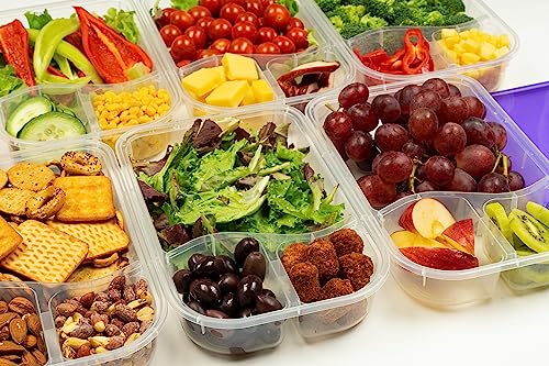 SANOEARTH Lunch Containers for Adults | [7 Pack] Lunch Box Containers | Bento Lunch Box | Bento Box Adult Lunch Box | Meal Prep Container | Lunchable Container, 41oz, Supersize
