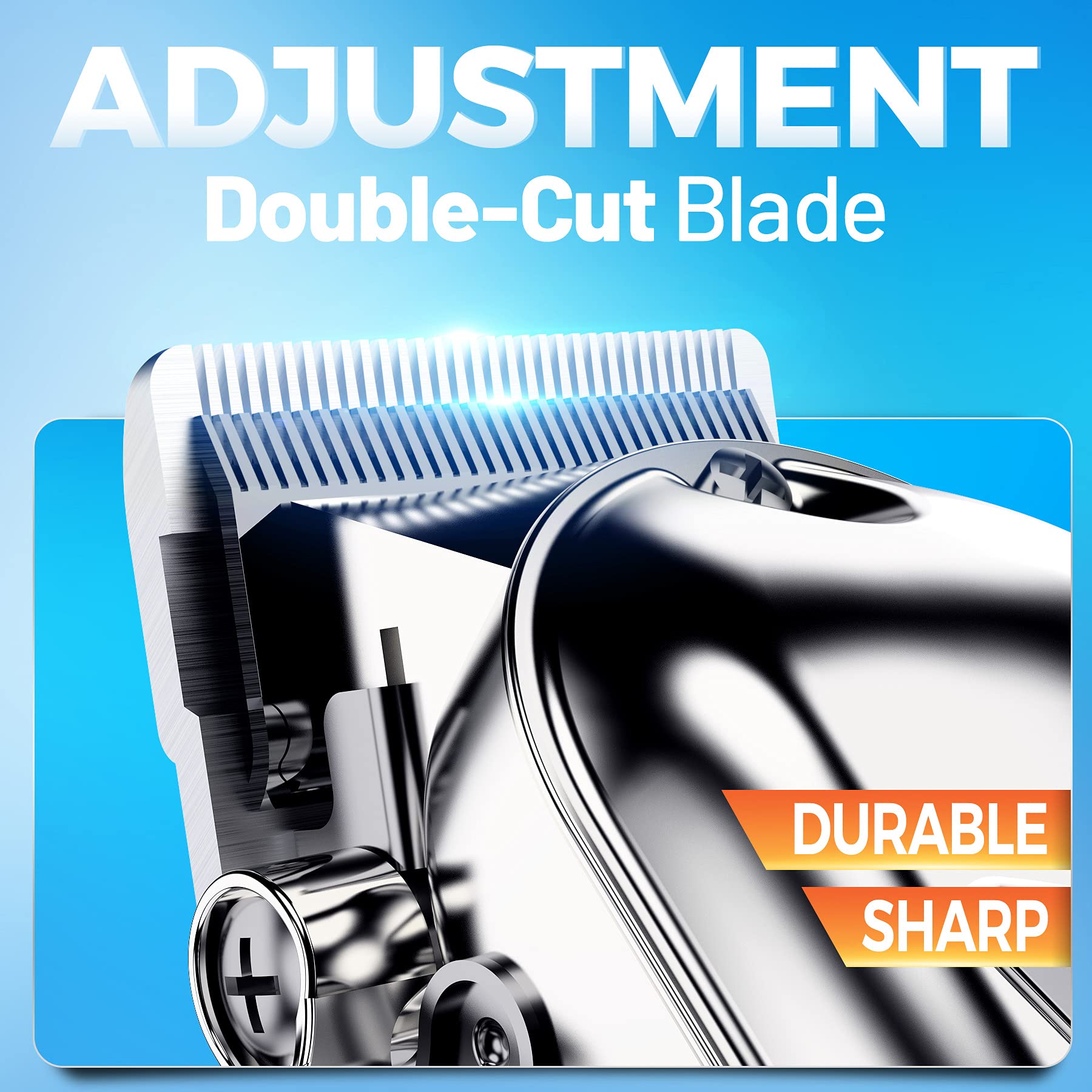 Hair Clippers for Men Professional Full Metal Cordless Hair Trimmer,Beard/Hair Cutting Grooming Kit USB Rechargeable,LED Display with Guide Combs Brush