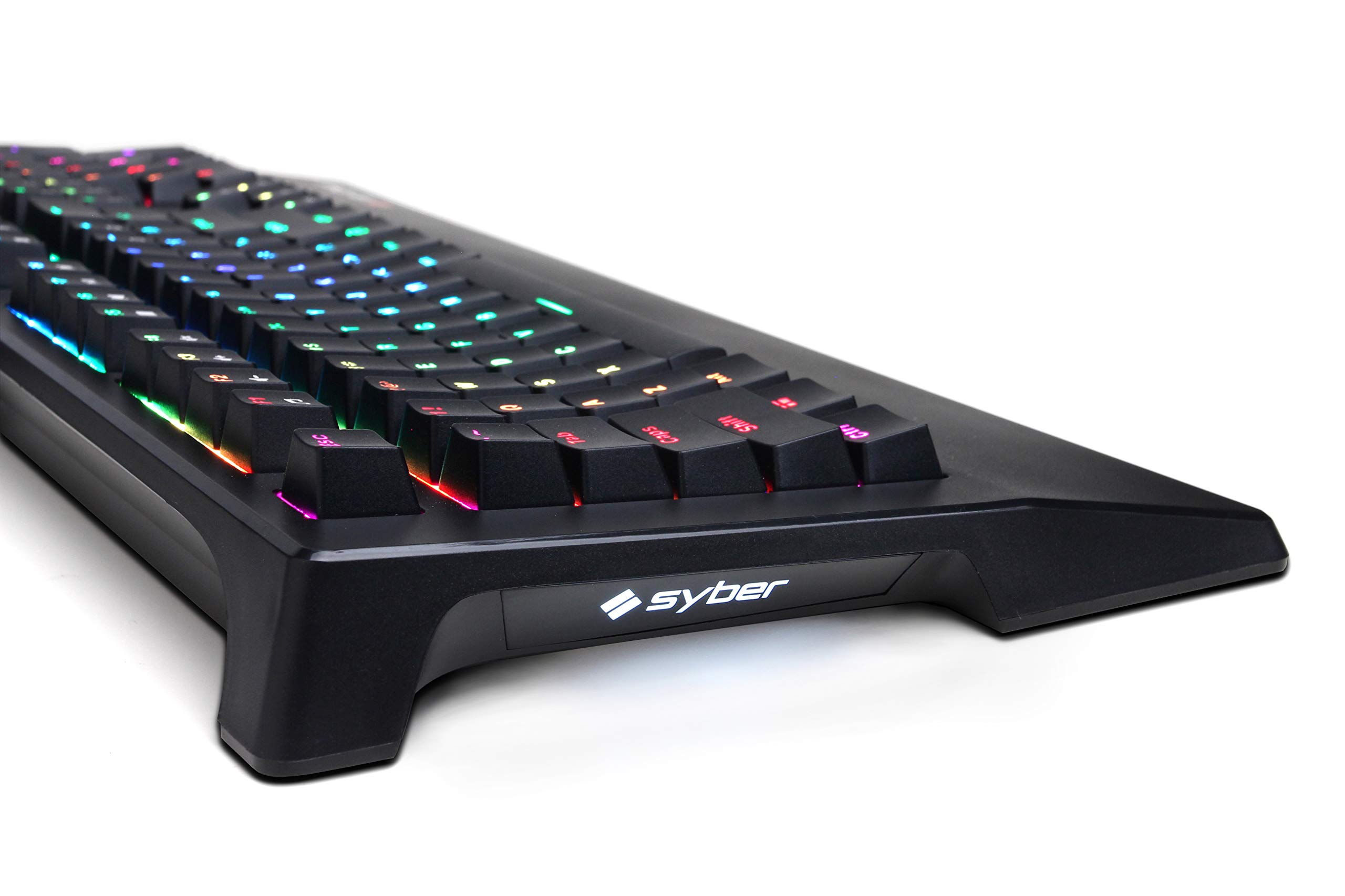 CyberpowerPC Syber K1 SKMBR206 RGB Mechanical Gaming Keyboard with Kontact ™ Brown (Tactlile) Mechanical Switches