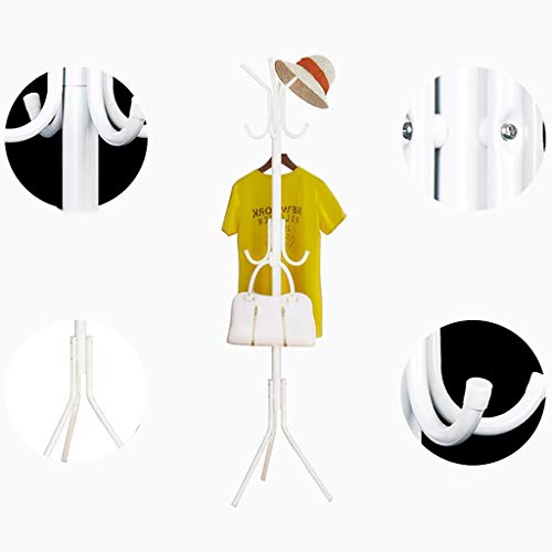 Coat Racks Coat Racks with Hooks Coat Stand Free Standing Coat Tree Clothes Hanger Hat Stand for Hallway Bedroom Home Office 175cm