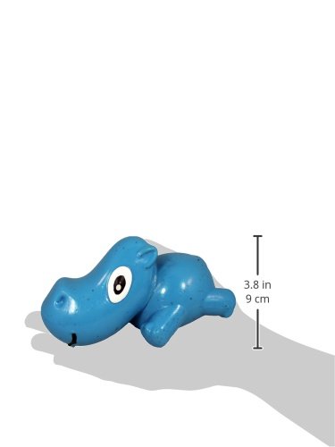 Cycle Dog 3-Play Hippo Dog Toy, Ecolast Post Consumer Recycled Material, Blue