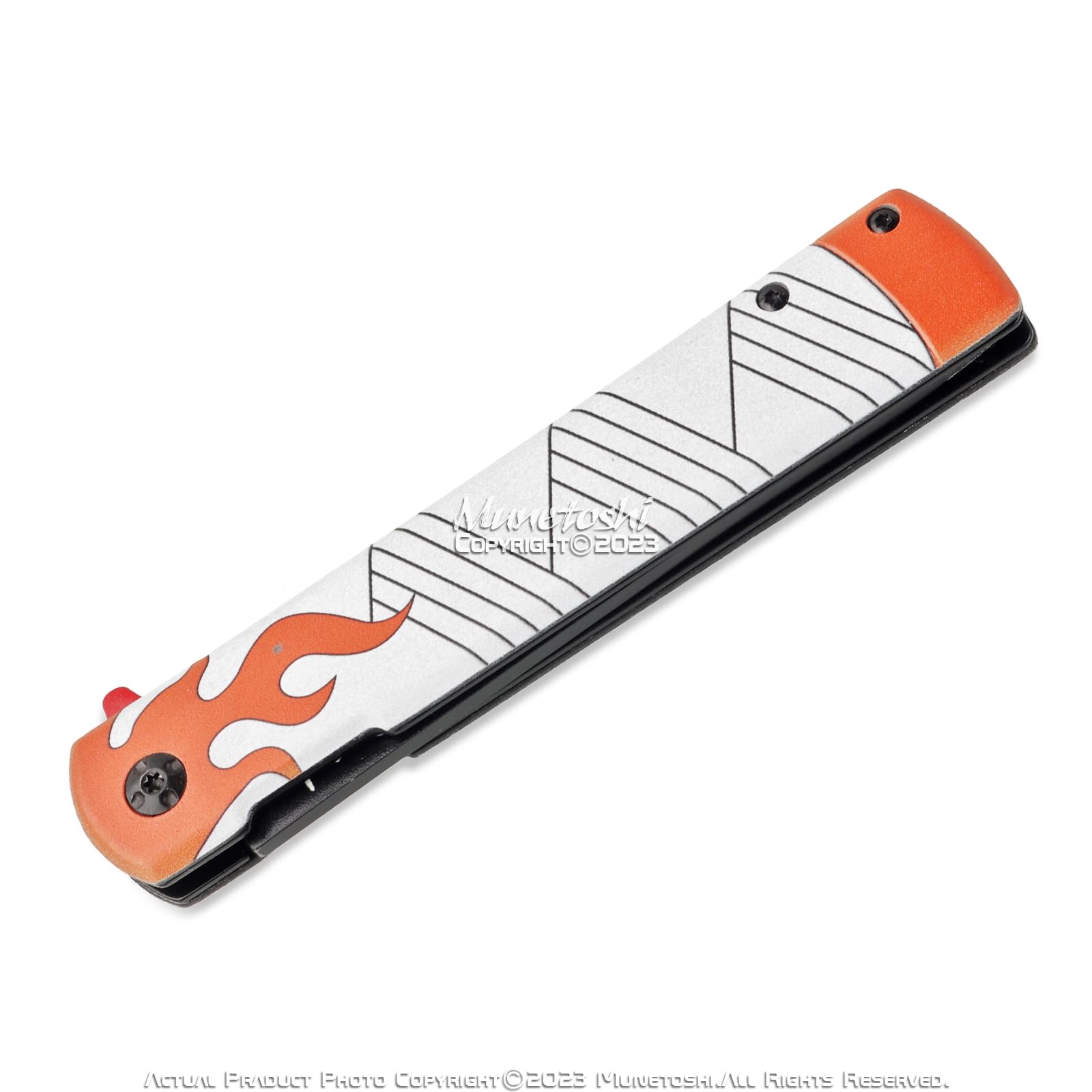 Munetoshi 9” Demon Killer Anime Spring Assisted Folding Pocket Knife Nine Styles Rengoku
