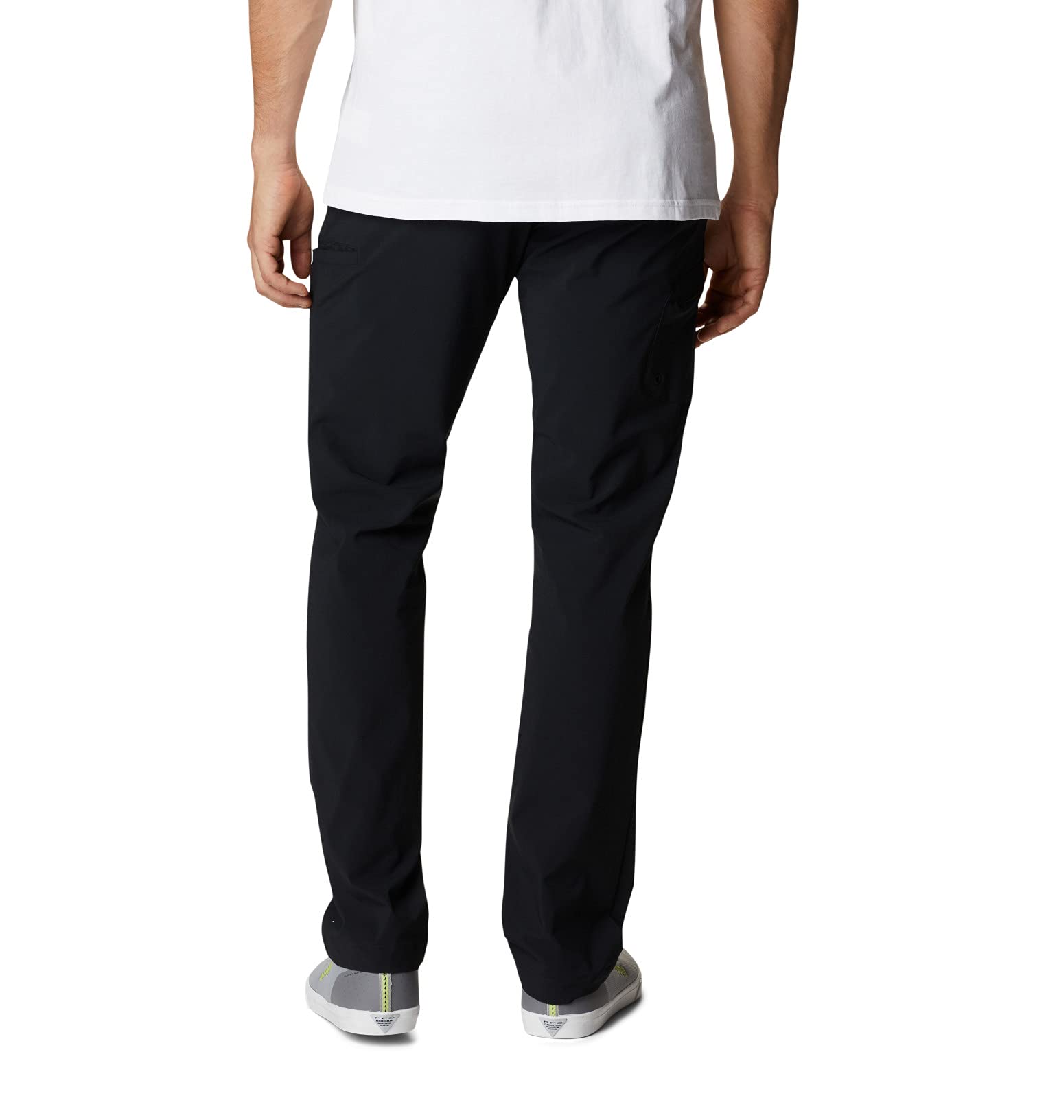 Columbia PFG Men’s Terminal Tackle Fishing Pants, Stain Resistant, Sun Protection, Black, 38