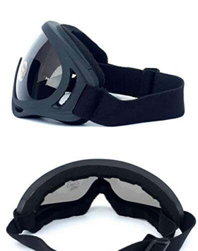 Cycling Cross Country Goggles Motorcycle Goggles ski Glasses Safety Protective Goggles (Black Frame Colourful)