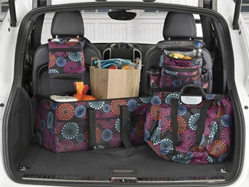 RoomForLife - Clever Shopper - Dual Handles +Shoulder Strap + Cart Handles - 1 Pocket - Collapsible - Reusable Sanitary Shopping Bag / Bright Lights