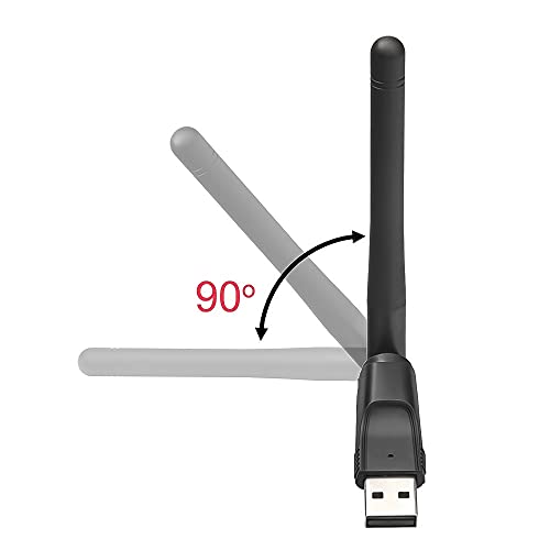 EKDSPW WiFi USB Adapter 150Mbps USB 2.0 WiFi Wireless Network Card 802.11 B/g/n LAN Adapter with Rotatable Antenna