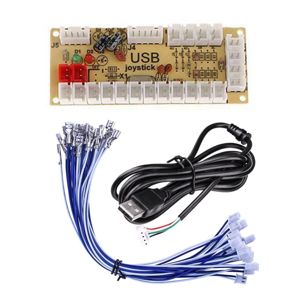 TAPDRA Zero Delay Arcade USB Encoder PC to Joystick for PC Mame Jamma Raspberry Pi & Other Pc Fighting Games