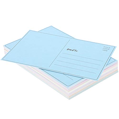 Paper Junkie Multicolored Mailable Blank Postcards Pack of 48 – 4 x 6 inches