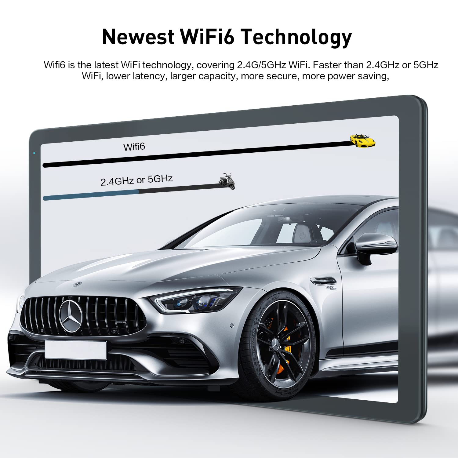 neoregent Tablet 10.4 inch 3GB RAM 32GB ROM WiFi 6 Android 11 6000mAh HD 1332 * 800 Quad Core Tablets (Gray)