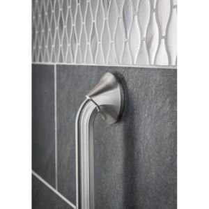 Moen YG2812ORB Bathroom Safety 12-Inch Stainless Steel Transitional Bathroom Grab Bar, Oil-Rubbed Bronze