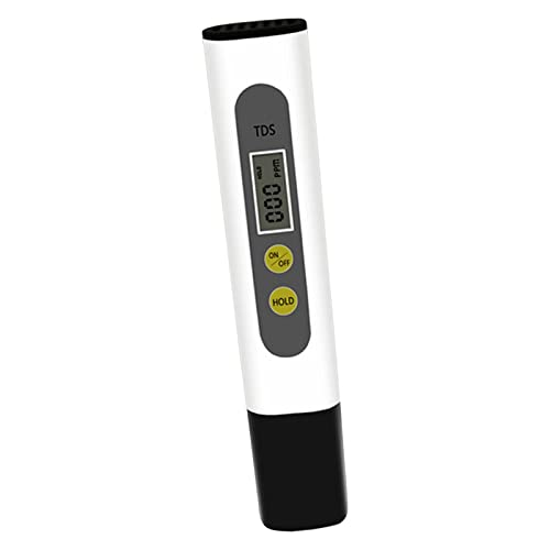 Gralara Water Meter Tester Tester LCD Screen, Water Measurement Tool Accurate Analysis Water Quality Test Pen for Drinking Water Household, Black
