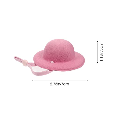 PATKAW Chicken Hats 6pcs Chicken Hats Hamster Hat with Adjustable Elastic Chin Strap Novel for Hens Rooster Lizard Guinea Pig Rat Duck Parrot Poultry Bird Parakeets Chick Tiny Pet Chicken Helmet