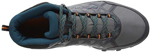 Columbia Women's High Rise Hiking Shoe, Ti Grey Steel Deep Wave, 9