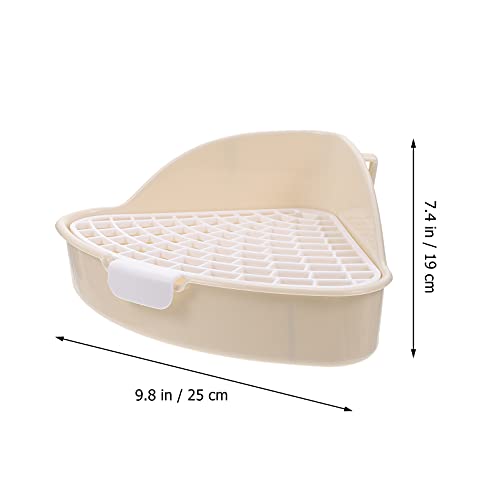 PATKAW Large Rabbit Litter Rabbit Corner Potty Rabbit Toilet Box Rabbit Potty Box Box Potty Corner