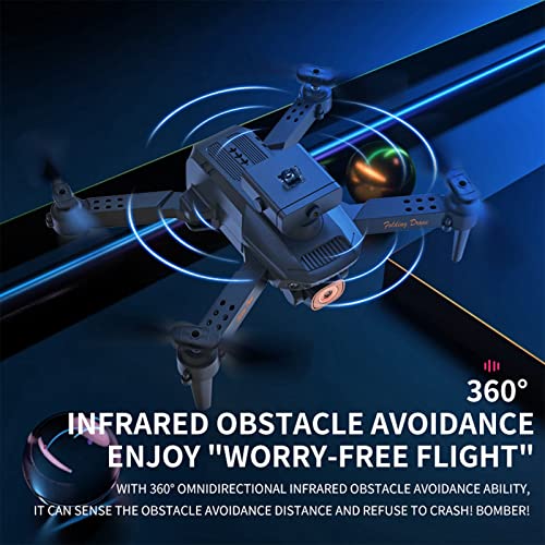 Qiopertar Mini Drone With 1080P Dual HD FPV Camera Remote Control Toys Gifts For Boys Girls With Altitude Hold Headless Mode Start Speed Adjustment Home