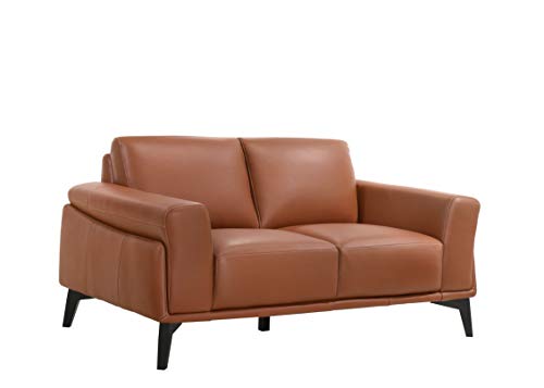 New Classic Furniture Como Loveseat, Terracotta